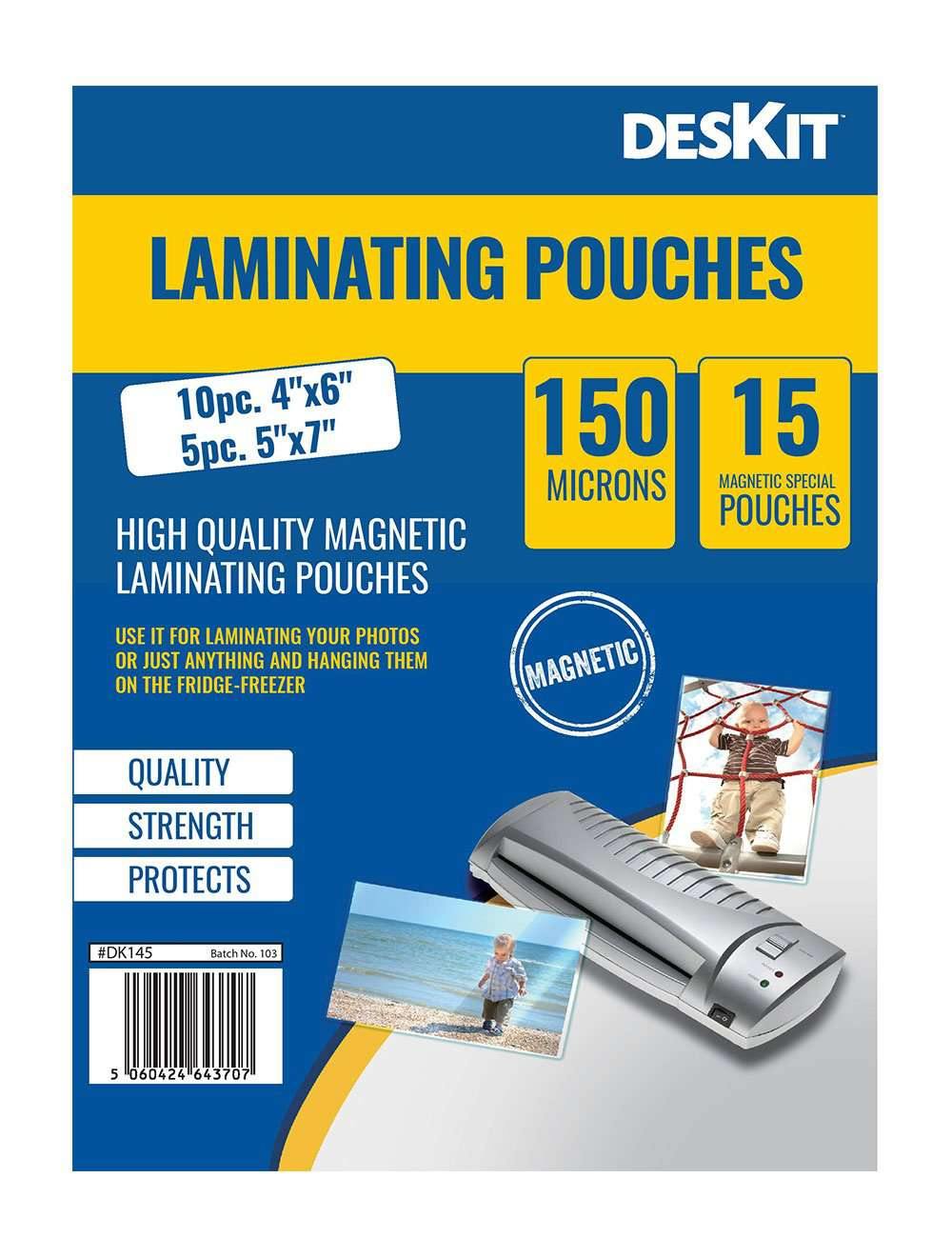 Magnetic Laminating Pouches for Easy Signage and Photo Magnet – Deskit